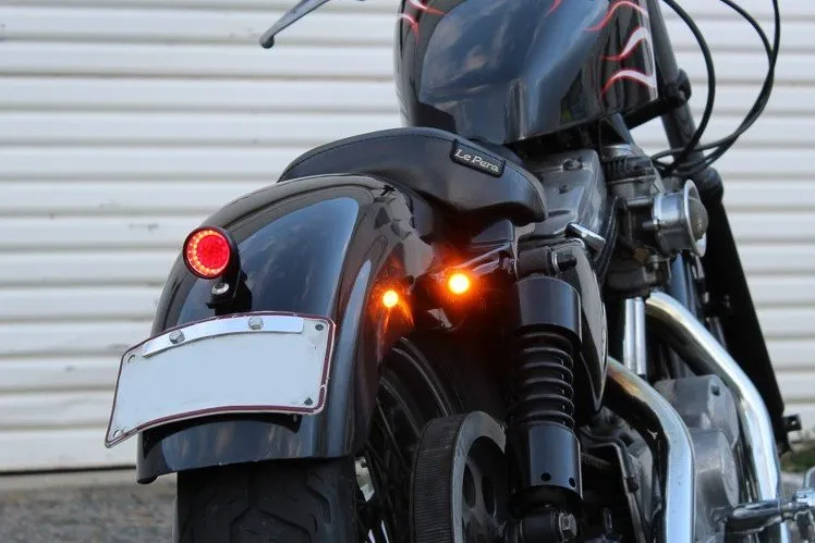 3 in 1 LED turn signal install on a Harley Sportster