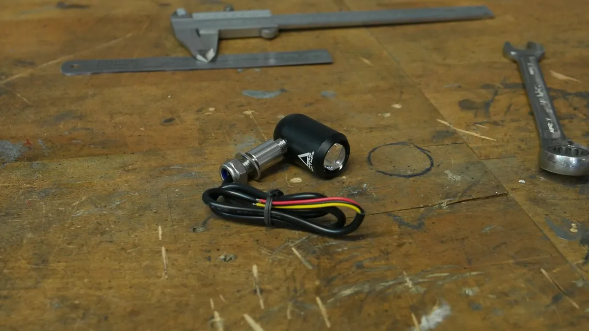 3 in 1 LED turn signal install on a Harley Sportster