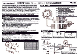 DAYTONA VELONA W COMBO SPEEDO/TACHOMETER 9000rpm