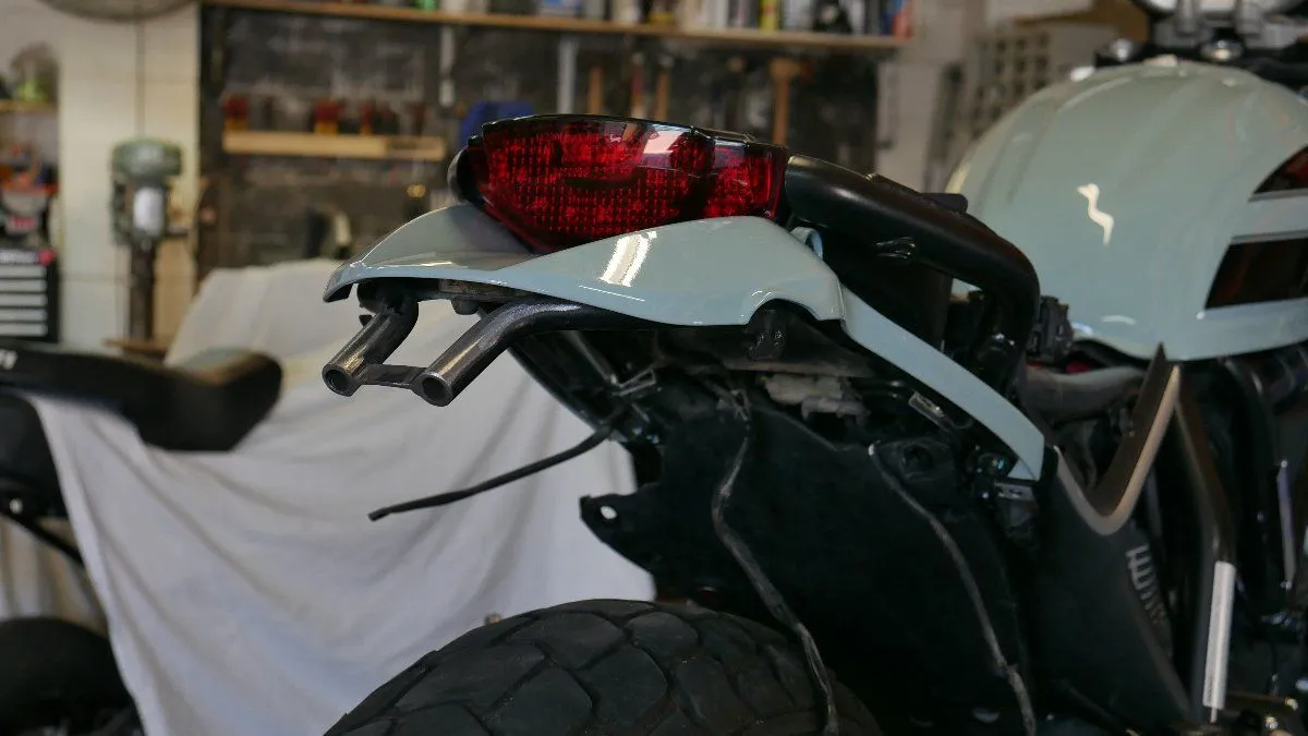Ducati Scrambler- The simple DIY tail tidy
