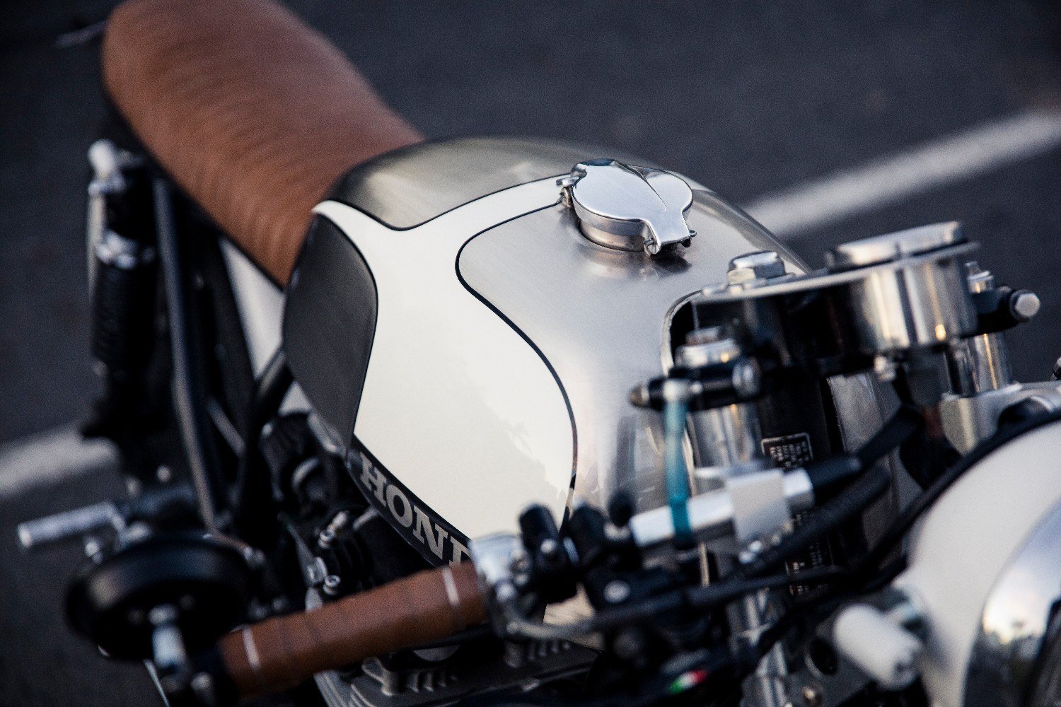 1973 CB350 Four Brat Racer