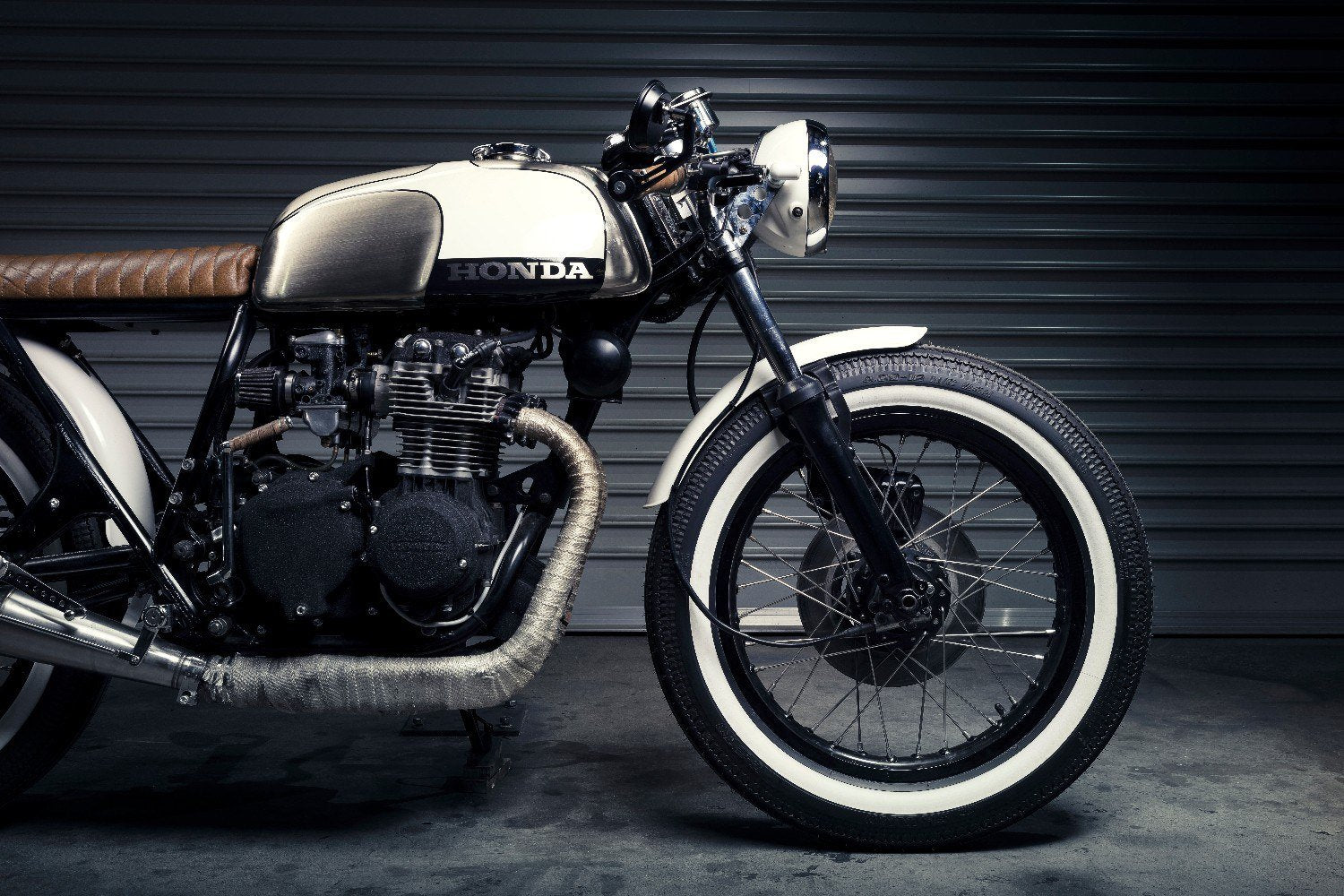 1973 CB350 Four Brat Racer