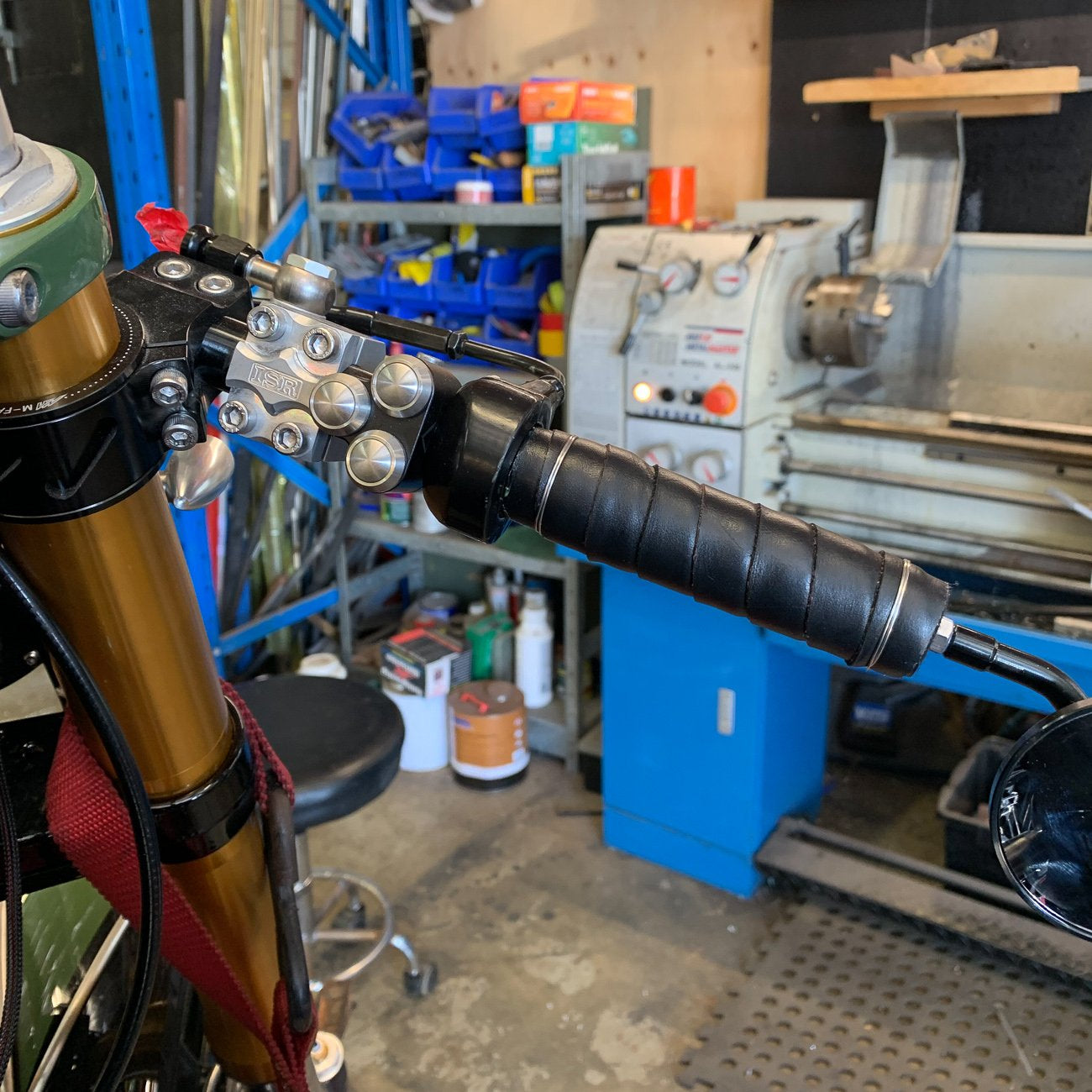 Home Made Motorcycle Leather Hand Grips - and how to make them