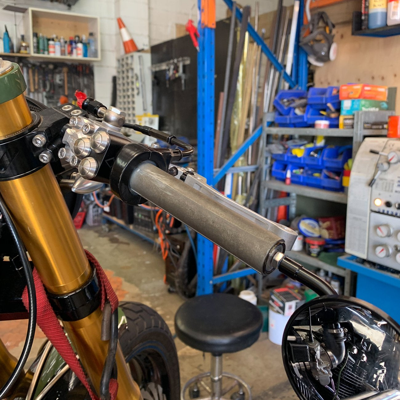 Home Made Motorcycle Leather Hand Grips - and how to make them