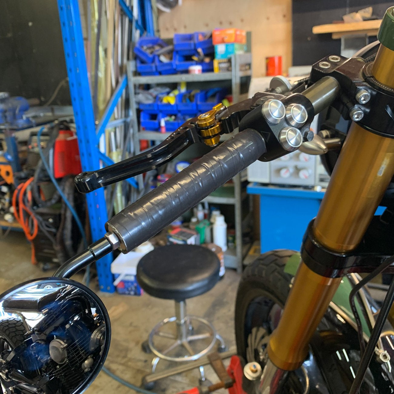 Home Made Motorcycle Leather Hand Grips - and how to make them