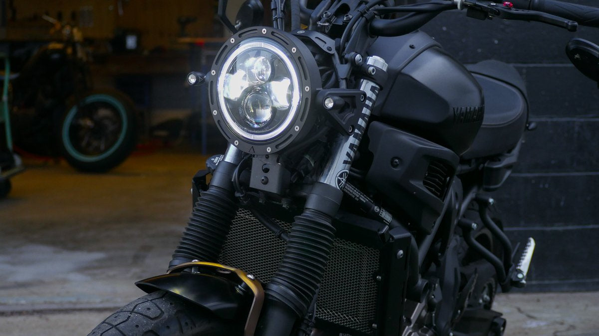 XSR700 LED headlight conversion + LED turn signal upgrade