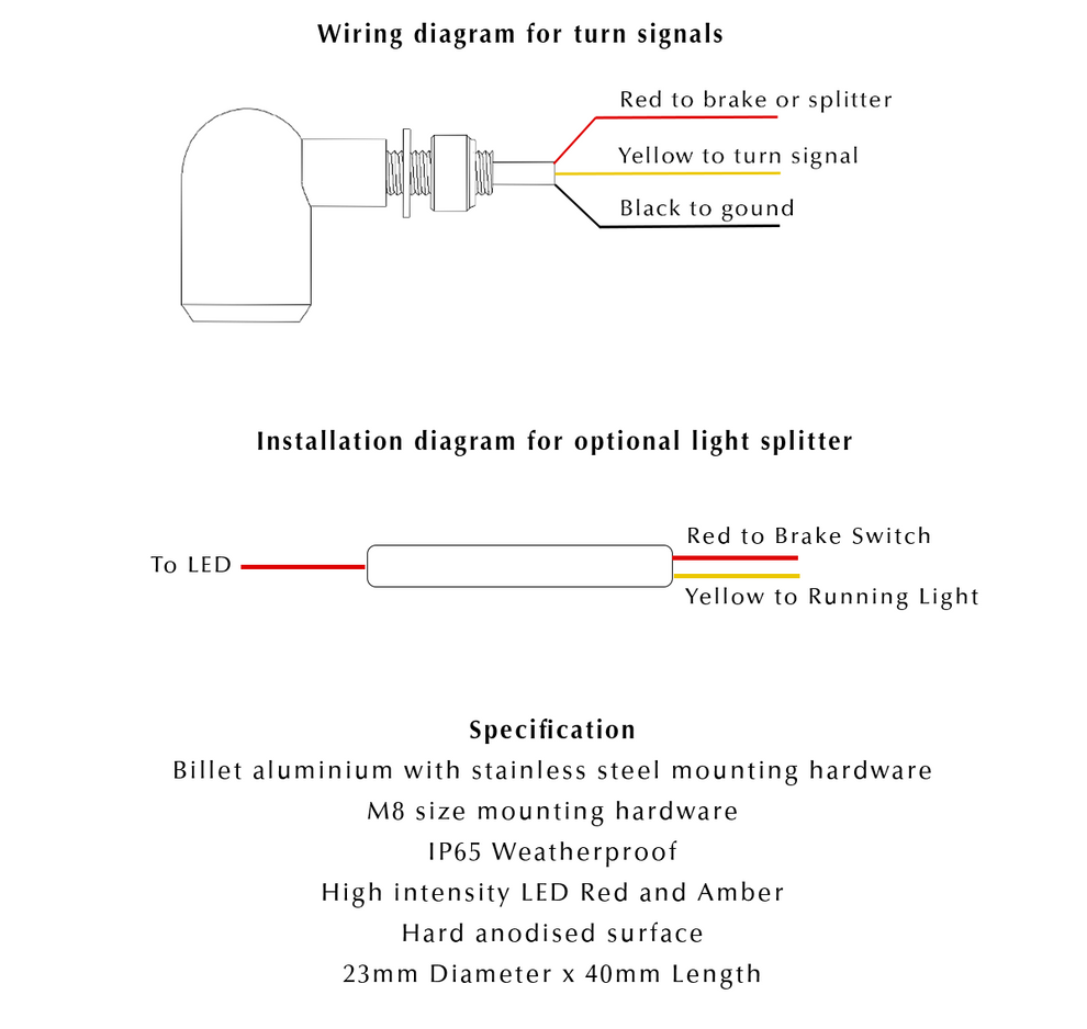 Installing LED indicators turn signals