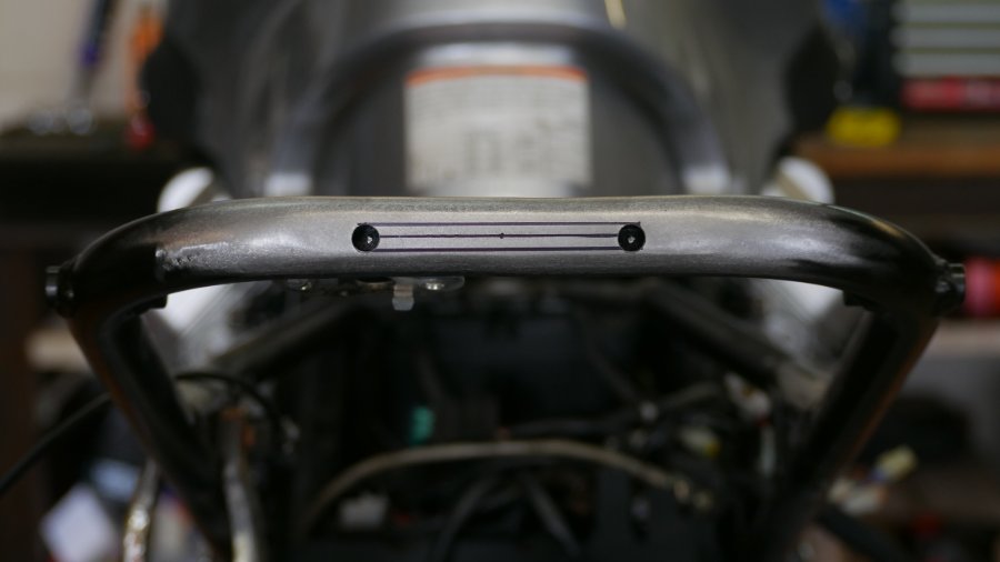 Integrated / Recessed LED brake light cafe racer tail hoop