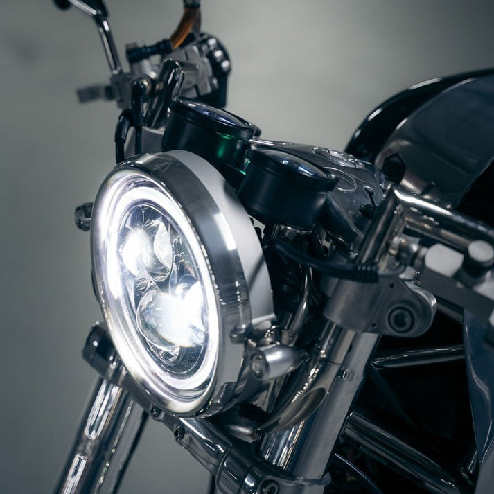 Flashpoint Classic Polished LED Headlight 7 Inch | PBM